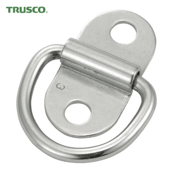 TRUSCO アイプレート|特長:リング部分が倒れるので、使用しない時は倒すと邪魔になりません。 使用時には簡単にロープ・ワイヤ・チェーンなどを通すことができます。