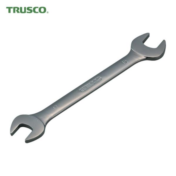 TRUSCO 両口スパナ|特長:ノンクロムメッキ(ニッケルメッキ)処理で、環境に優しいです。 金属表面は美しく、肌触りが良い重量感のあるミラータイプです。