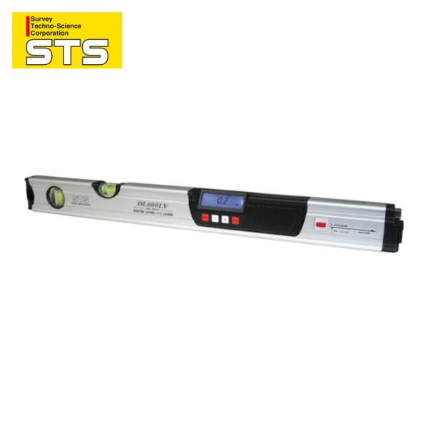 STS 勾配計|特長:液晶表示は斜面配置、上方からでもデジタル表示を確認可能です。 任意の角度をゼロセットできます。 (比較表示モード)・底面はパイプの上にも設置しやすいRカット&amp;マグネット付です。