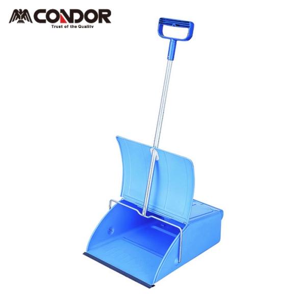 コンドル チリトリ|特長:先端はゴムが付いているので細かいゴミもきれいに回収できます。 チリトリの底部にガードが付いているので、引きずりなどのハードな使用条件でも長持ちします。