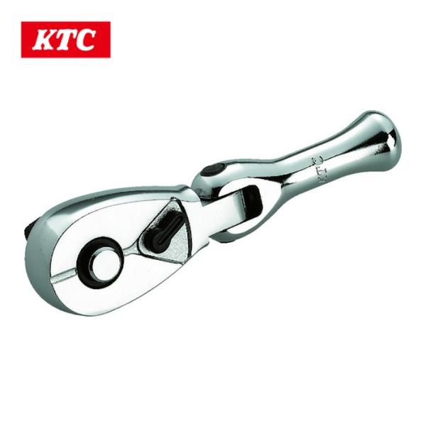 KTC ラチェットハンドル|特長:コンパクトショートタイプです。 狭い場所での作業に最適です。 ユニオン機構採用で不用意なソケットの落下も防止します。