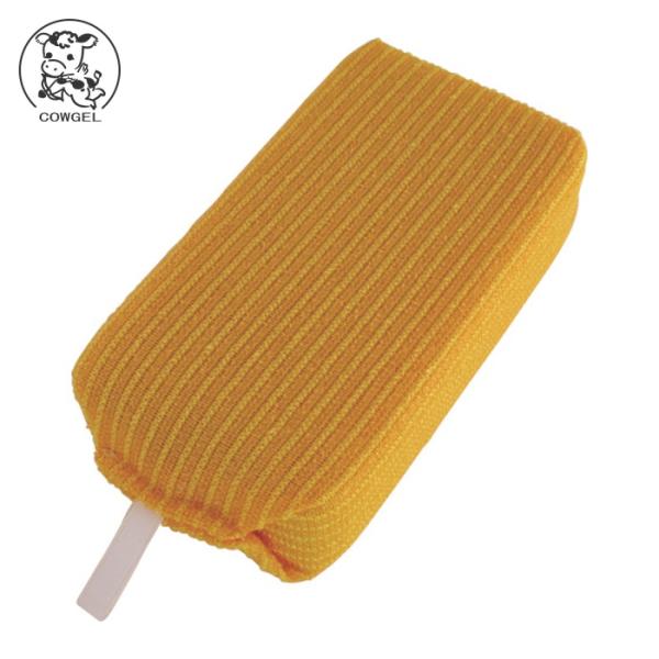 カウゼル スポンジ|特長:HACCP対策としてエリアごとの色分け使用に最適です。 無機系抗菌スポンジを使用し衛生的です。 ポリエステル特殊加工で傷が付きません。