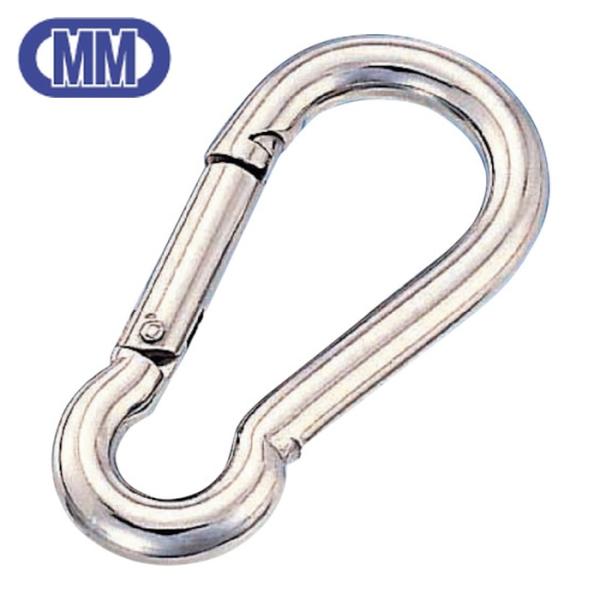 特長●スタンダードなスプリングフックです。用途●チェーン・ワイヤー・ロープ等の連結金具として、また端末の金具のジョイントに。