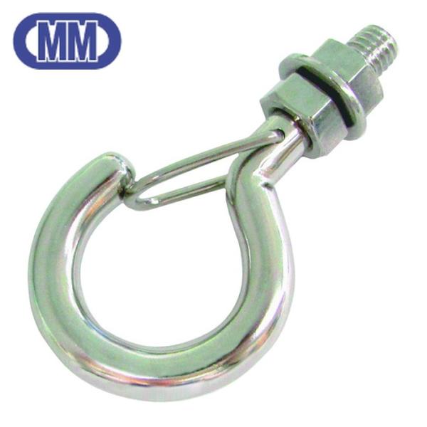 水本 フック|特長:はずれ止め付なので、掛けた物が不用意に外れにくくなっています。