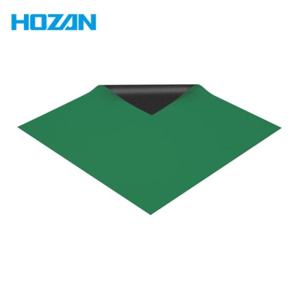 HOZAN 静電気対策マット|特長:RoHS指令に適合した、耐磨耗性、耐紫外線性に優れるPVC製マットです。 反りが起こりにくく、NBRに比べ、耐久性があります。 清浄度クラス6(米国連邦規格209E基準のクラス1000相当)のクリーン環境...