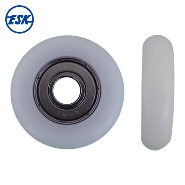 イースタン 樹脂ベアリング|特長:精密ベアリングを内蔵した樹脂成形ベアリングです。 外周部が鉄に比べ、騒音・振動吸収効果があります。