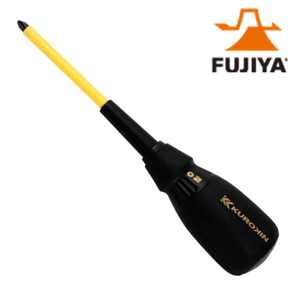 フジ矢 グリップドライバー|特長:絶縁性に優れた樹脂製軸カバーでショートを防止できます。 握りやすいグリップ形状採用しました。 マグネットがネジをとらえ、作業効率がアップします。