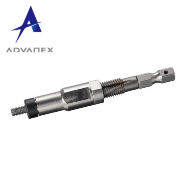 ADVANEX インサートねじ用挿入工具|特長:アドバネクス製タングレスインサートを挿入する際に必要な専用工具です。 手動挿入の際は別途、六角ビット対応のハンドルをご用意下さい。