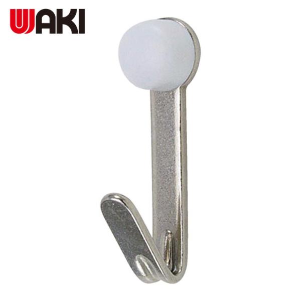 WAKI 吊金具(ビス止めタイプ)|特長:クギがクロスして、石膏ボード壁に強力固定、抜き跡が目立たず、コイン等で取付け簡単です。
