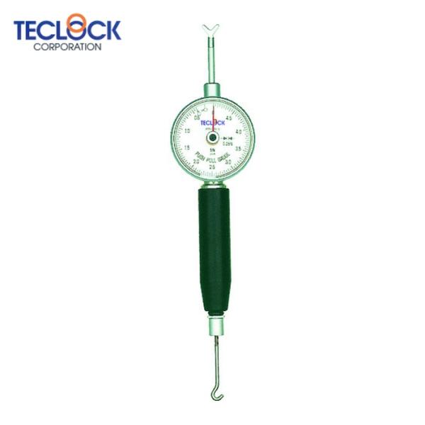 TECLOCK テンションゲージ|特長:測定物の圧縮(Push)、引張(Pull)の力量を測定する多目的力量計です。