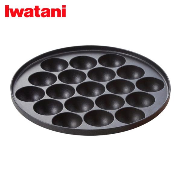Iwatani 調理器具|特長:小型こんろにも対応したたこ焼きプレートです。 ホットケーキミックスを用いて手作りスイーツも楽しめます。 アルミプレートなので熱ムラが少なく、全体がきれいにこんがり焼けます。