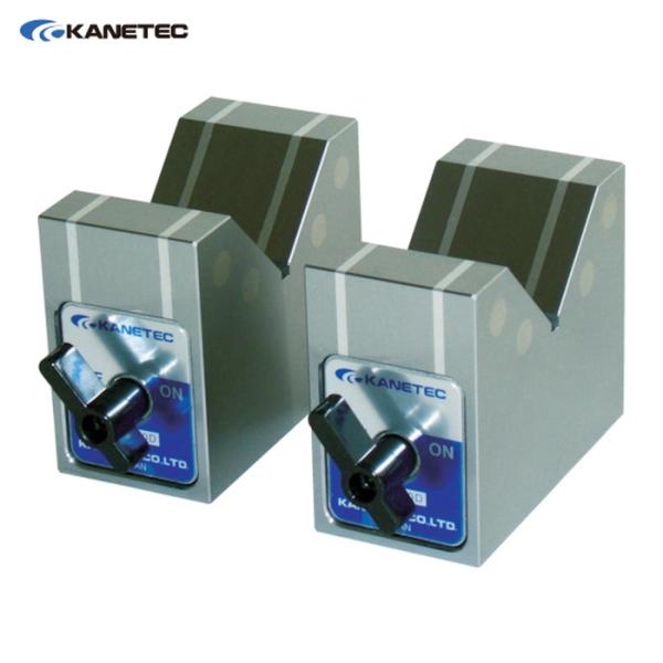 KANETEC マグネットブロック|特長:ハンドルは固定・取り外しどちらも可能です。 曲面・平面共保持できるV溝機構です。 特級精度仕上げにも対応します。