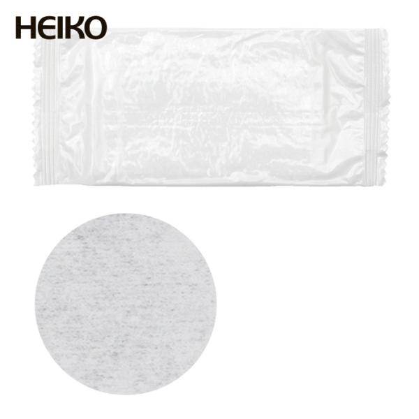HEIKO お手拭き|特長:不織布タイプの平型おしぼりです。 整列梱包なので場所をとらず、コンパクトにすっきりきれいに陳列・収納できます。 1パック、100本入り。