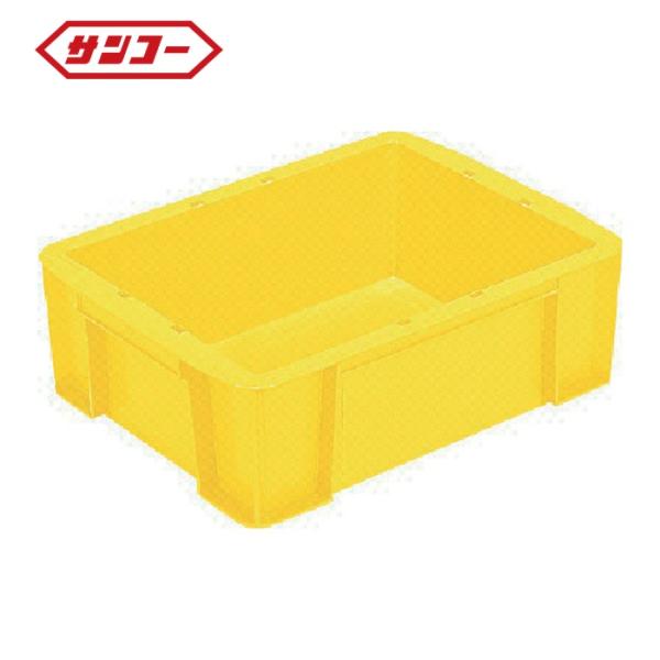 サンコー ボックス型コンテナ|特長:4辺袋状持ち手で持ちやすいコンテナです。