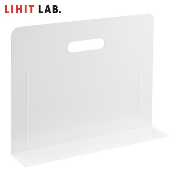 LIHIT ブックエンド|特長:キャビネットの奥行きに対応するスーパーワイドタイプです。 倉庫内の備品棚の整理に最適です。