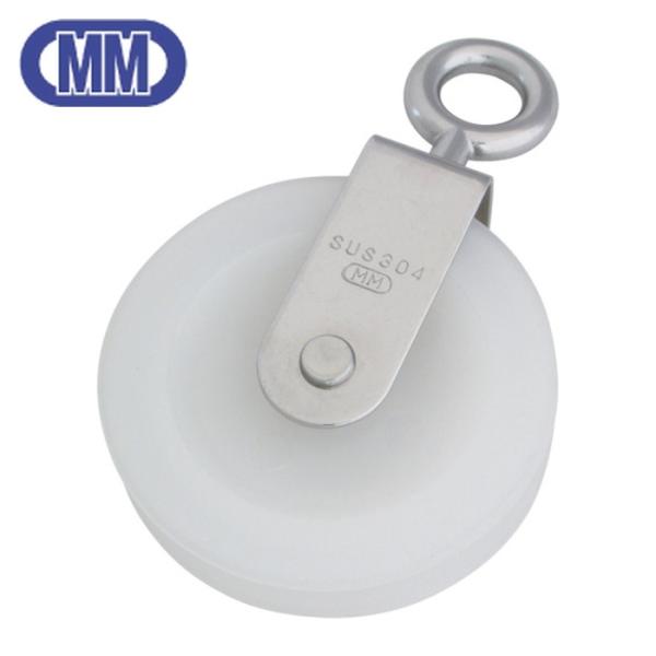 特長●軽量の滑車です。用途●ロープ用調整滑車として。