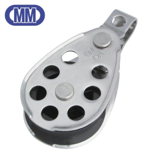 特長●小型・軽量の滑車です。用途●ロープ用調整滑車として。