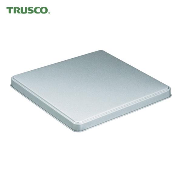 TRUSCO スチール容器|特長:素材にこだわったシンプルで高級感のある缶専用フタです。 フタをすると積み重ねが可能です。