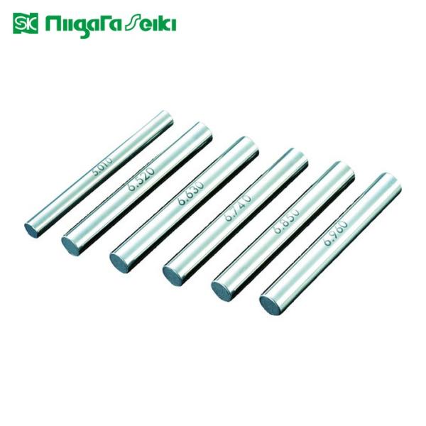 SK ピンゲージ|特長:ピンゲージとはピン形状(円柱)で直径の寸法が精密に仕上げられたゲージです。 最も一般的なピンゲージです。 全品経年変化防止のサブゼロ処理済みです。