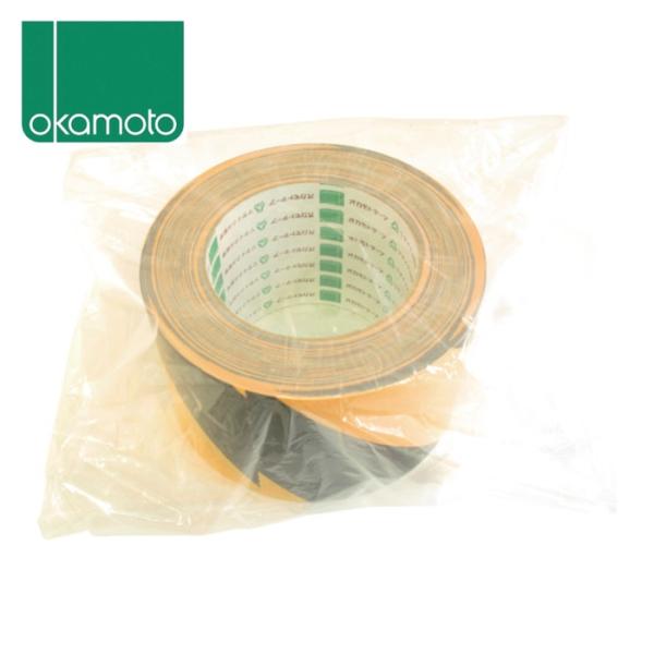 okamoto トラ柄テープ|特長:手切れ性が良好です。 厚みがあるので凹凸にもなじみます。 強粘着タイプです。