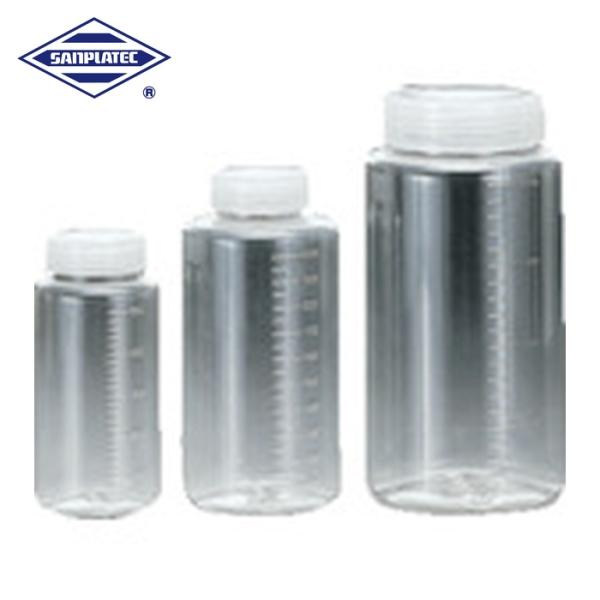 サンプラ ボトル|特長:中栓なしでも液漏れはありません。 中栓を取り外すわずらわしい作業をなくし、時間の省力化を実現しました。 FDA規格177・1640、USP CLASS IV、厚生労働省告示98号及び厚生労働省令17号の規格に準じ、ポ...