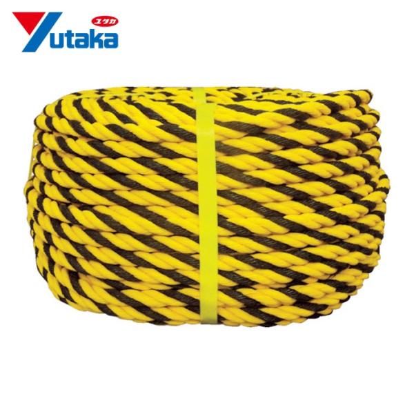 ユタカメイク 標識ロープ|特長:立入禁止箇所の表示や区画整理などで目立つトラ模様です。
