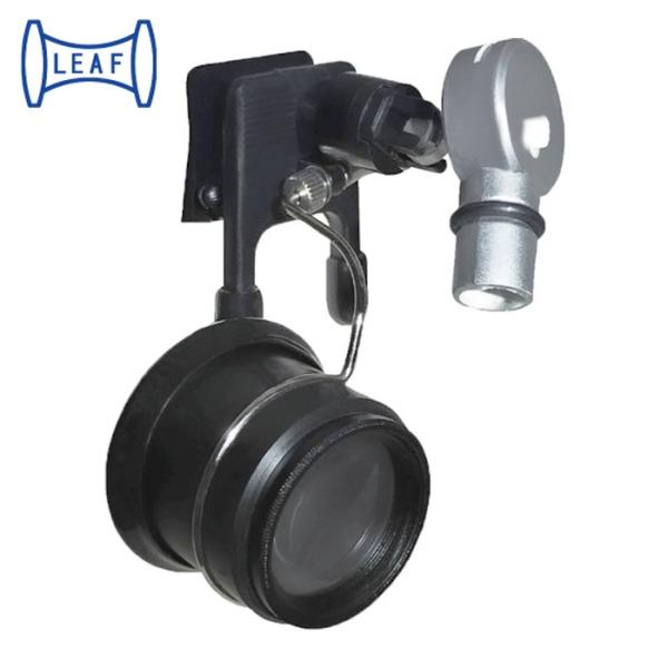 リーフ メガネルーペ|特長:メガネに装着できます。 LEDライト付なので対象物を鮮明に捉えます。