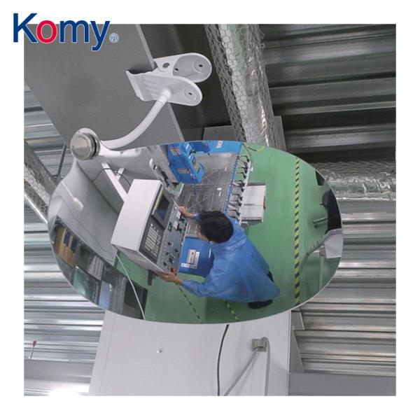 Komy 室内専用安全ミラー|特長:フレキシブルアームで角度調整可能です。 クリップで取り付け簡単、移設も簡単で軽量です。