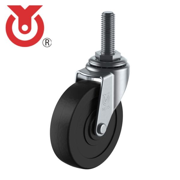 特長●標準的な小型キャスターで、軽量物運搬用のワゴンやラックなどに最適です。用途●台車や家具、什器に。