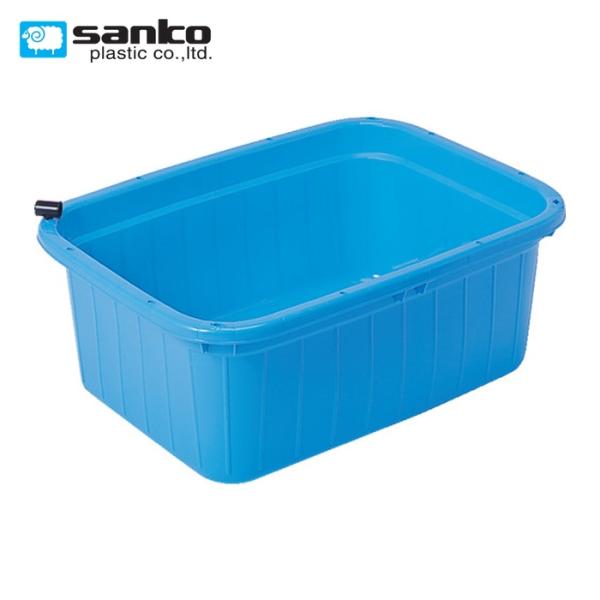 SANKO pla タライ|特長:野菜の泥落としや園芸、ペットのシャンプーなど、様々な湯王とで活躍します。 ホースジョイナー付きで、おひとりでの作業にも安心です。