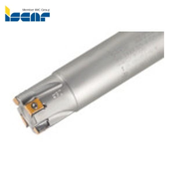 イスカル フライス工具|特長:4コーナー使いヘリカル切れ刃縦置きチップ対応エンドミルです。