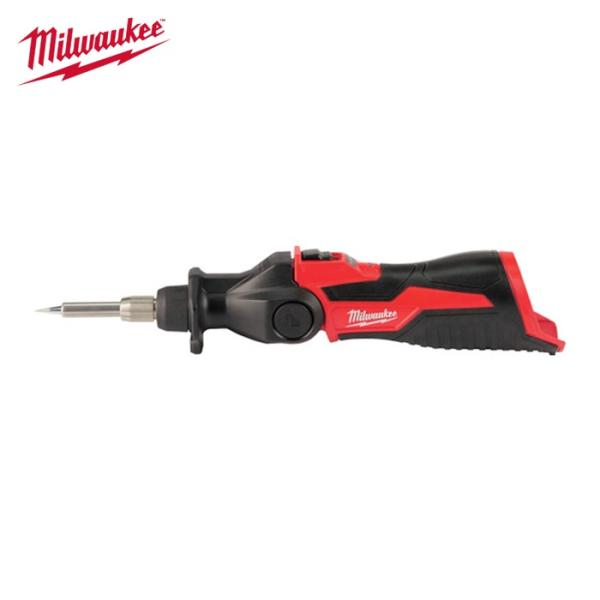 milwaukee 電池式コードレスはんだこて|特長:クイックヒートアップタイム:ツールは30秒未満で使用準備完了です。 3つのロッキングヘッド位置(0°、45°、90°)により複数の方向での作業が可能です・チップはツールなしで交換可能です...