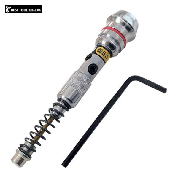 ベストツール 木工用下穴ドリル|特長:電動ドライバーに両頭+ドライバービットを付けたままで、下穴ギリをワンタッチ着脱できます。 6角軸先端パーツに使えるインパクトドライバー対応アダプターです。 便利な2WAY式で、先端ガイド部はネジ式で簡単...