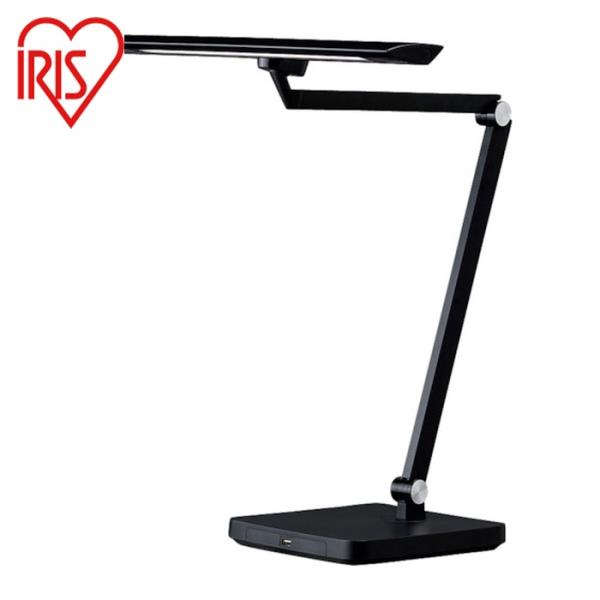 IRIS 電気スタンド(卓上型)|特長:無線リモコン付きのデスクライトなので、手元で簡単にON・OFFできます。 リモコンはスマホスタンドとしても使用可能で、USB給電付きなので、スマホなどを充電できます。 光源部分の長さが320mmと長い...