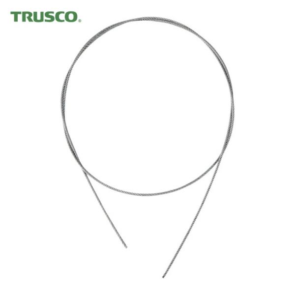 TRUSCO カットワイヤ|特長:ほつれ止め加工を先端に施していますので、自由にお使いいただけます。 細くても強度があり目立ちません。 オールステンのため異種金属による錆びが生じにくいです。