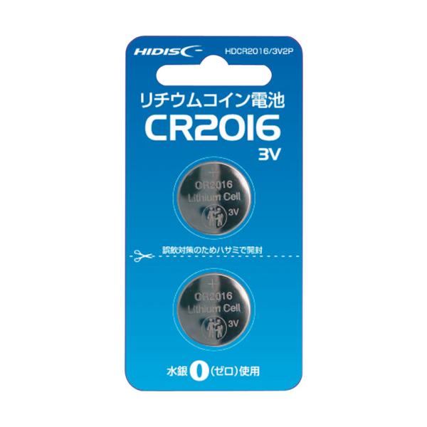 ハイディスク ボタン電池|特長:JIS規格準拠、液漏れ防止構造、水銀0(ゼロ)使用です。