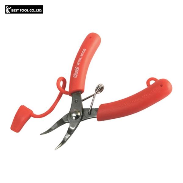 ベストツール ノーズプライヤー|特長:錆びにくいステンレス製のマイクロサイズ先曲りプライヤーです。 ステンレス製だから、錆びにくく、いつも作業はクリーンに行えます。 安全な保護キャップ付きです。