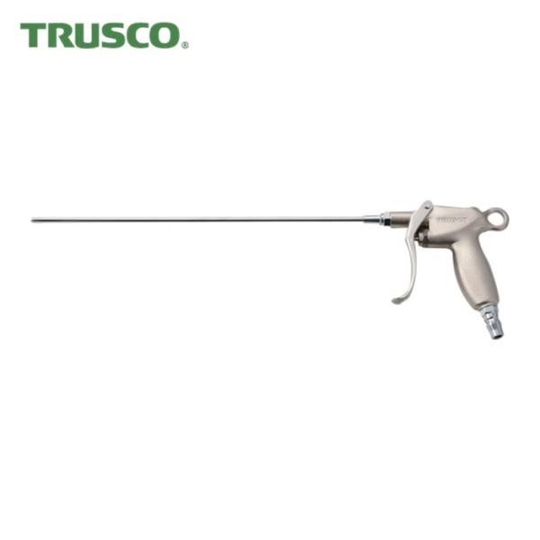 TRUSCO エアダスター(アルミボディ)|特長:手にフィットする流線形のボディーを採用しています。 長時間使用しても疲れにくい大型トリガー(引金)を採用しています。