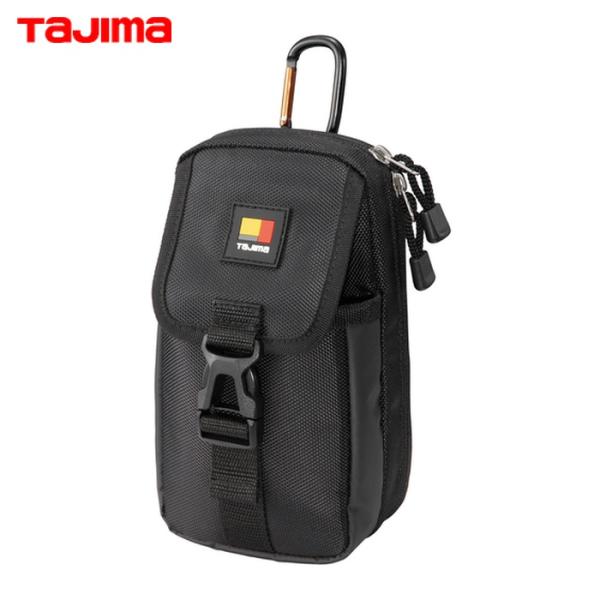 タジマ 腰袋|特長:ハーネス胸ベルトへ装着するパーツケースです。 胸用2段の大サイズです。 野帳やスマホ6。