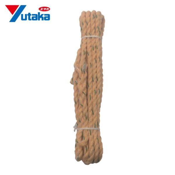 ユタカメイク トラックロープ|特長:強力なポリエチレンの特性を生かし作業性をアップさせるためにポリエステル糸を混ぜ、軽量・強力・作業性が良いロープです。