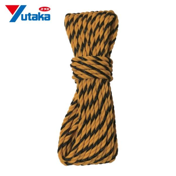 ユタカメイク 標識ロープ|特長:立入禁止箇所の表示や区画整理などで目立つトラ模様です。