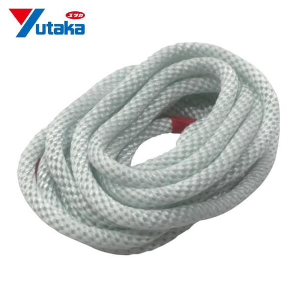 ユタカメイク ロープ(ナイロン)|特長:一般の合成繊維の中で最も強度があり、摩擦とショックに非常に強いロープです。 強度は3つ打に比べ40%程度低下しますが、摩擦抵抗が少なく、ねじれにくいロープです。