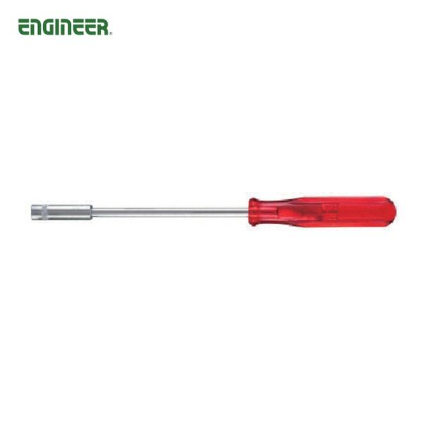 ENGINEER ソケットドライバー|特長:グリップ部はプラスチック柄です。 耐摩耗性に優れています。 ニッケルメッキ仕上げです。