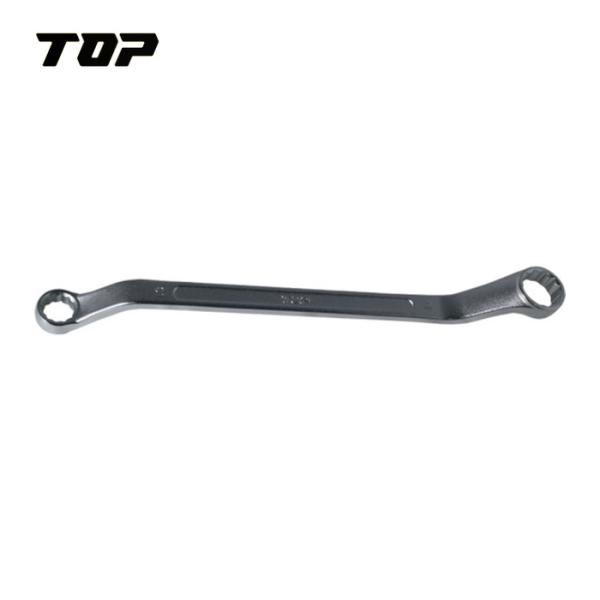 TOP 両口めがねレンチ|特長:特殊鋼を使用し、完全な熱処理を施し、軽量で最も使いやすい45°ロングタイプです。