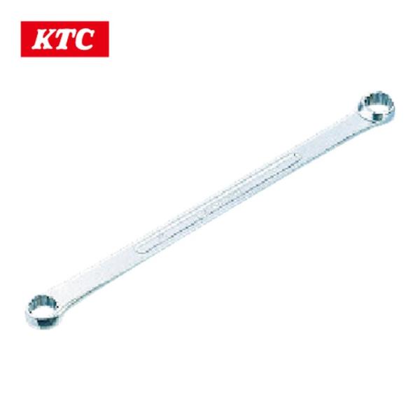 KTC 両口めがねレンチ|特長:超ロングタイプなので、奥まった場所や大きなトルクが必要な作業で便利です。 KTC独自のパワーフィット形状を採用しています。