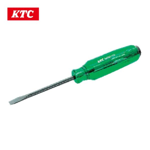 KTC 樹脂柄ドライバー|特長:硬くて耐久性があり汚れが付きにくい、樹脂グリップです。 軸は丸軸です。 貫通タイプです。