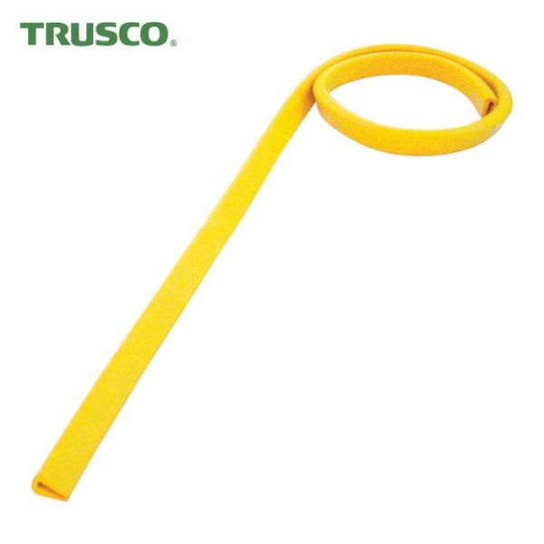 TRUSCO クッション(はさみこみ型)|特長:ちぎれにくく、クッション性に優れた衝撃吸収材です。 鉄板などに挟み込むだけでエッジ処理が行えます。