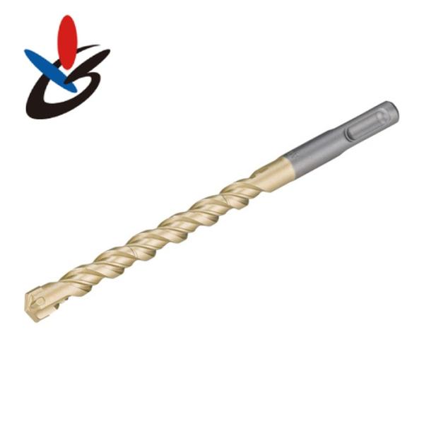 サンコー コンクリートドリル(SDSplusシャンク)|特長:刃先を「4エッジ」にしたことで、一般的な2エッジドリルと比較すると真円に近い穿孔ができ、アンカー挿入がスムーズにできます。 刃先およびスパイラルの設計を最適化することで、従来品と...