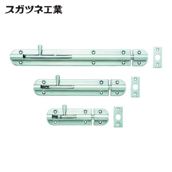 ・落し棒が長く、段階調節できるためよりしっかりと施錠できます。・ステンレス鋼製で耐食性に優れ、いつまでも美しくご使用いただけます。・トイレなどの内掛けにも最適です。・振動、衝撃などでΦ9の落し棒がガタつかず、はずれにくいバネ入りタイプです。...