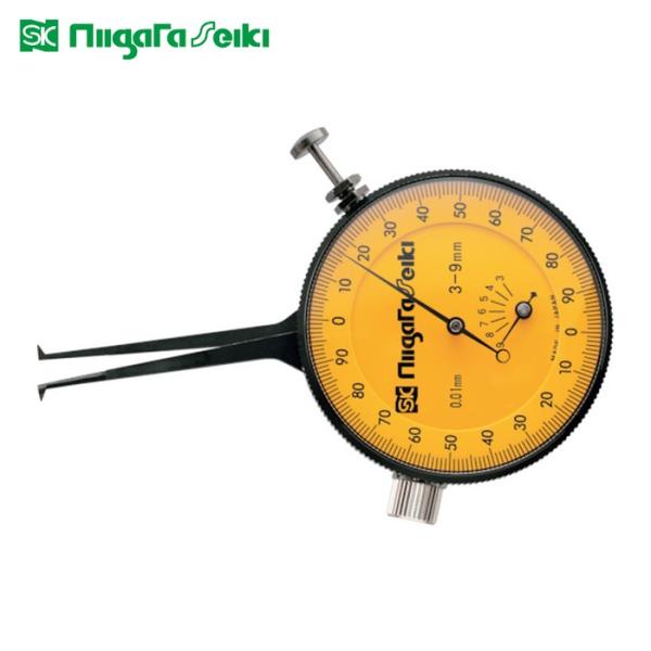 SK ダイヤルキャリパーゲージ|特長:穴の直径、特殊形状の内径測定に便利です。 小型軽量、ワンタッチ操作で作業時間を短縮します。 ショックプルーフ機構付です。